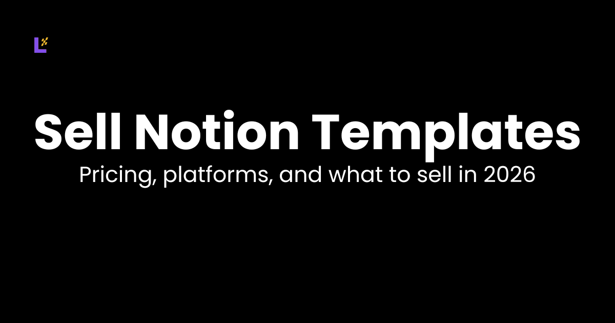 Sell Notion Templates: Fees & Platforms